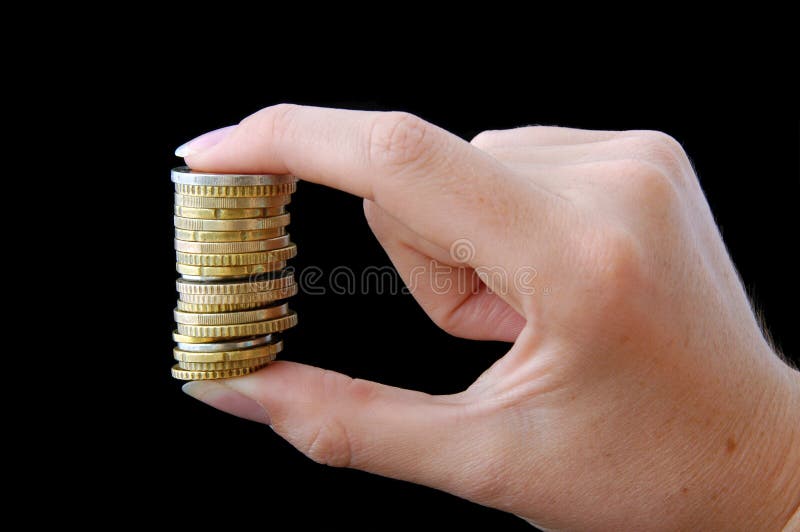 Money Stack Pinched between Fingers - Stock Photo - Image of finance ...