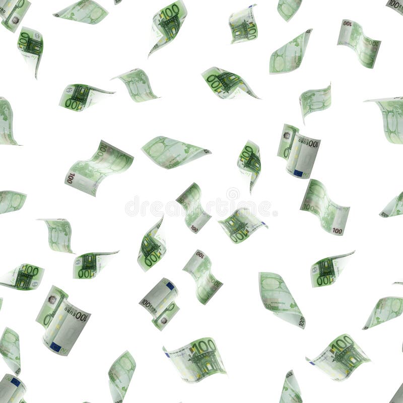 Money Stack Seamless Pattern. Falling Banknotes Stock Image - Image of ...