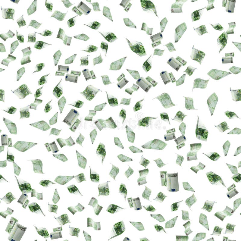 Money Stack Seamless Pattern. Falling Banknotes Stock Illustration ...