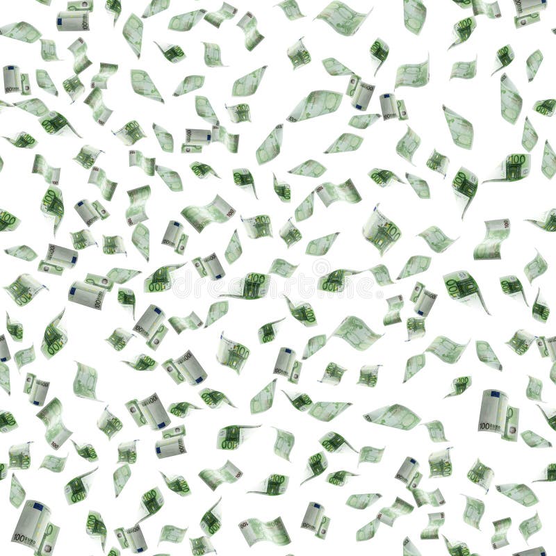 Money Stack Seamless Pattern. Falling Banknotes Stock Illustration ...