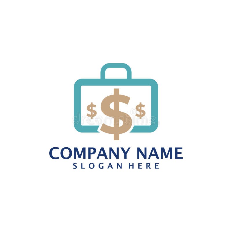 Money Suitcase Logo Design Vector. Suitcase Logo Design Template ...