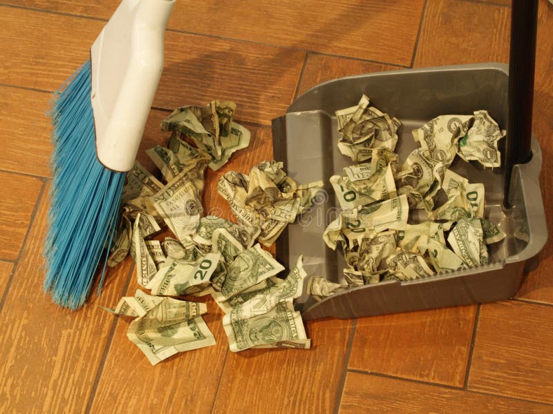 Money Collecting Dust stock image. Image of note, broker - 669643