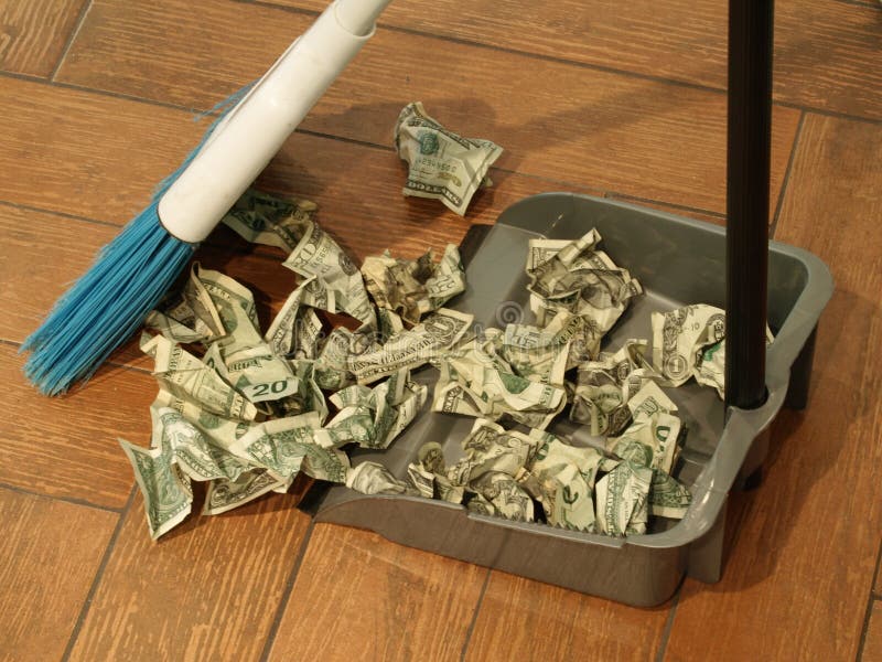 Money sweep 9 stock photo. Image of refuse, disseminate - 5614022