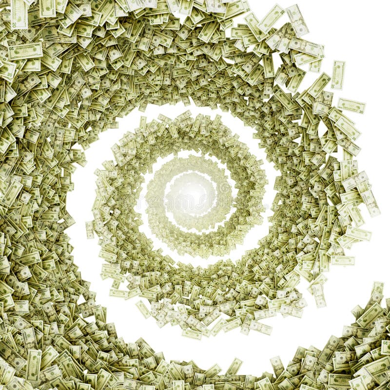 Money swirl stock illustration. Illustration of bills - 33647924