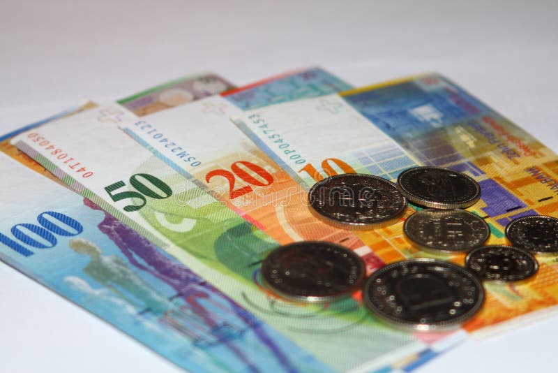 Money swiss franc stock image. Image of coins, currency - 17767553