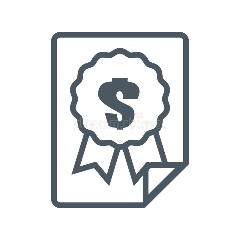 Money Symbol with Ribbon Vector Illustration Stock Illustration ...