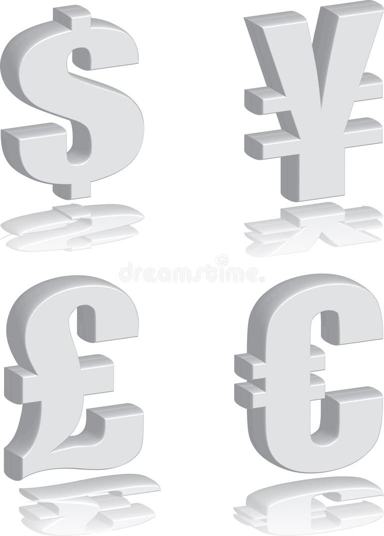World Money Symbols Collection Stock Illustrations – 1,127 World Money ...