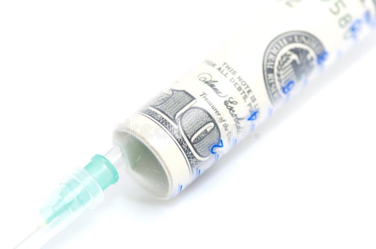 Money in syringe stock image. Image of cash, healthcare - 36262979