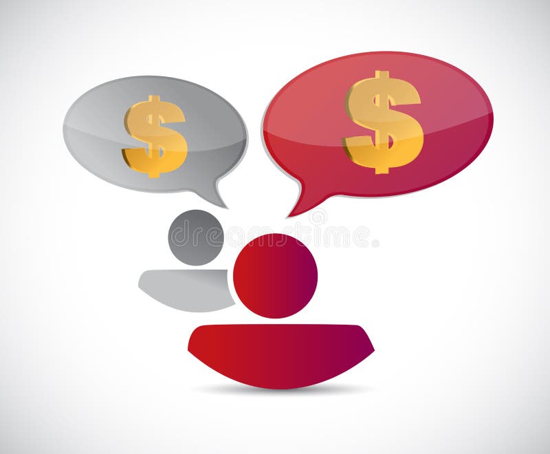 A money talk stock illustration. Illustration of metaphor - 35115254