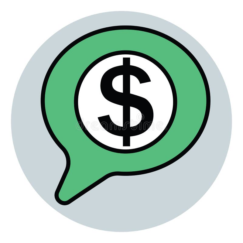 A money talk stock illustration. Illustration of metaphor - 35115254