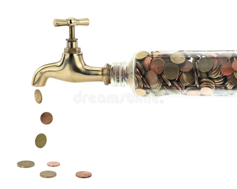 Money tap stock photo. Image of earnings, gold, banking - 24519164