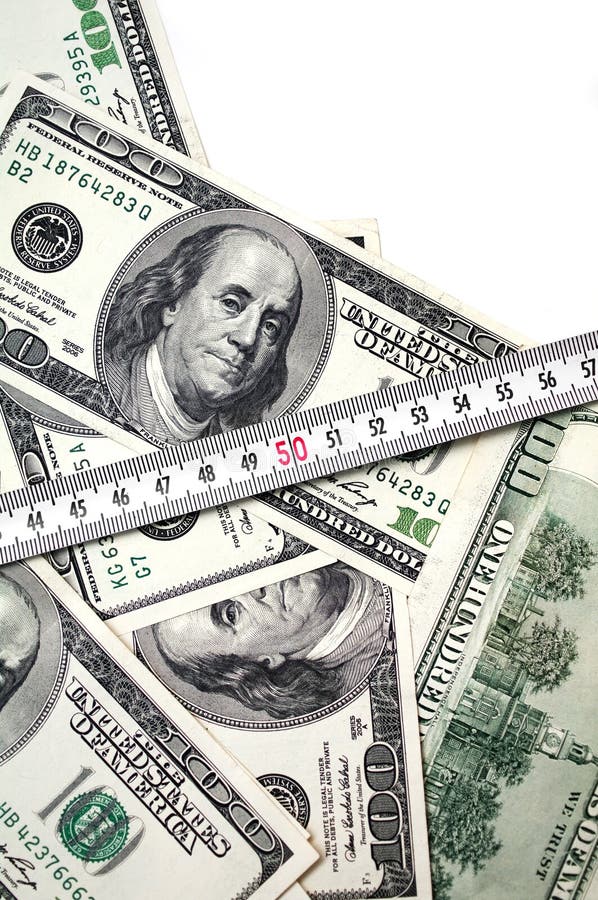 Measure Money stock image. Image of dollar, measurement - 10665981