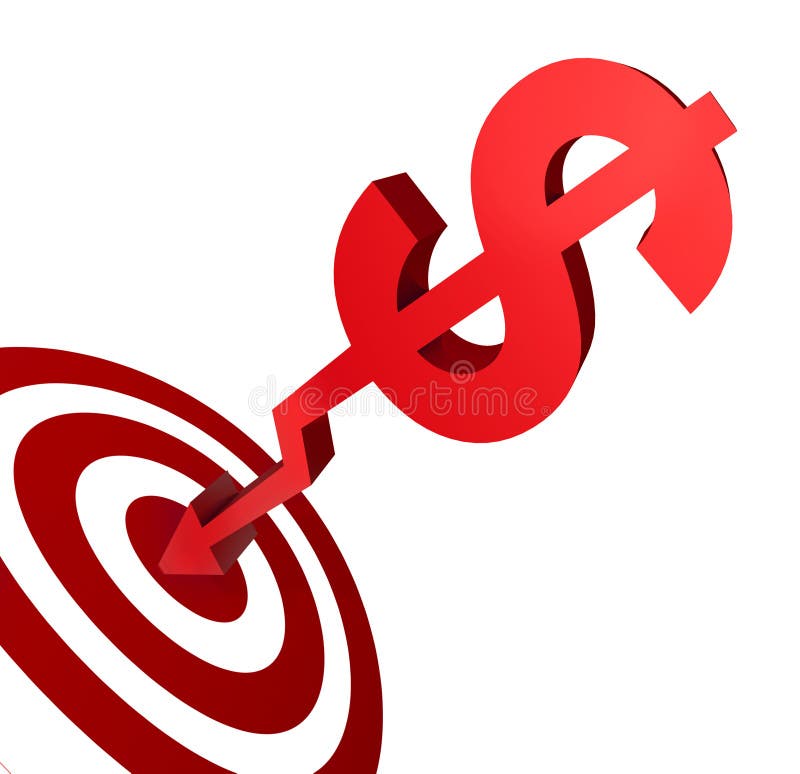 Money target stock illustration. Illustration of trend - 8862080