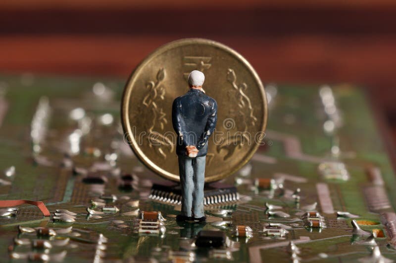 Money and technology stock photo. Image of board, data - 39195284