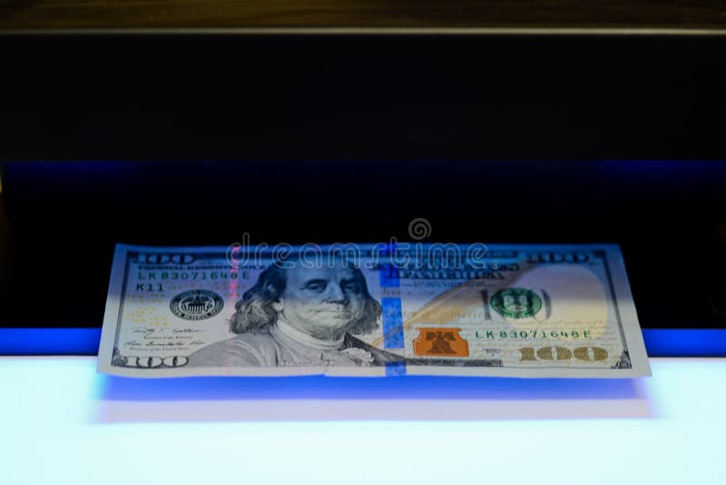 Money Testing - Detector Dollar Currency Fake Check Stock Photo - Image ...