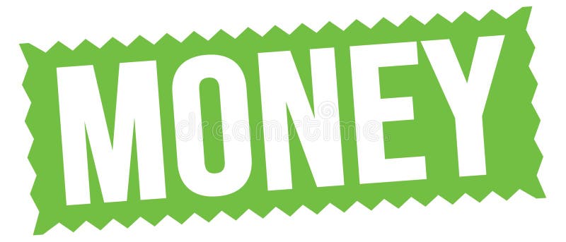 MONEY Text Written on Green Stamp Sign Stock Illustration ...
