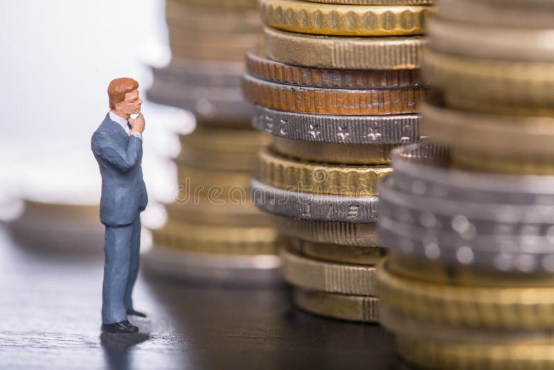 Money thinking business stock photo. Image of hand, finance - 96727488