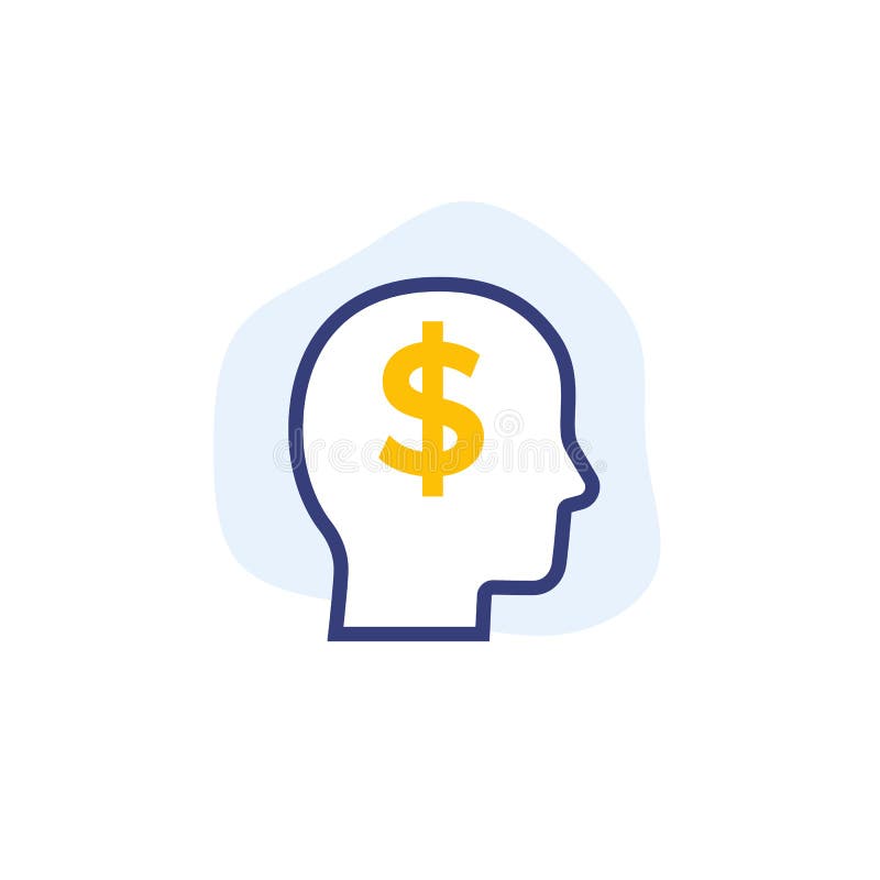 Money Thinking Icon Vector Graphic Illustration Stock Vector ...