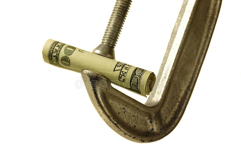 Money being squeezed stock photo. Image of savings, cash - 12328386