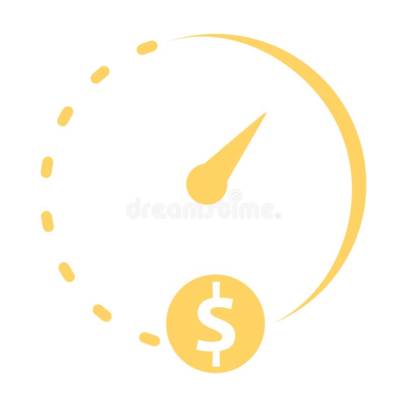 Money Time, Clock, Watch Icon. Concept of UI Design Elements. Digital ...