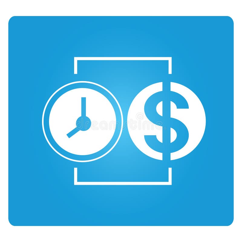 Money and time management stock illustration. Illustration of ...