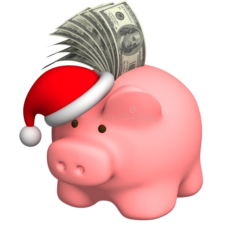 Cash for Christmas stock illustration. Illustration of currency - 6040463