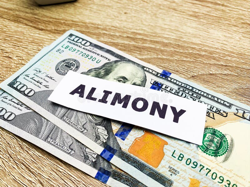 Money To Pay Child Care Alimony is on the Table Stock Photo - Image of ...