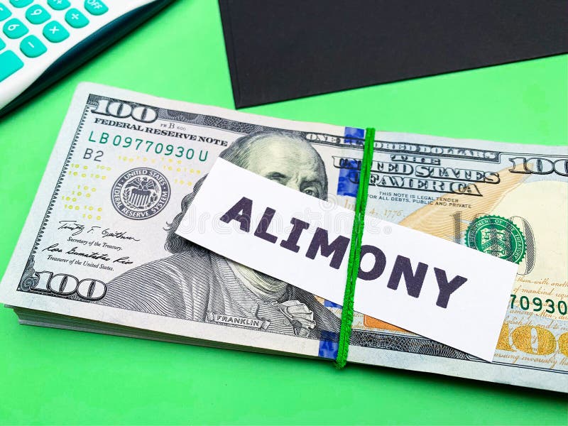Money To Pay Child Care Alimony is on the Table Stock Image - Image of ...