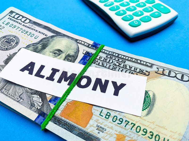 Money To Pay Child Care Alimony is on the Table Stock Image - Image of ...