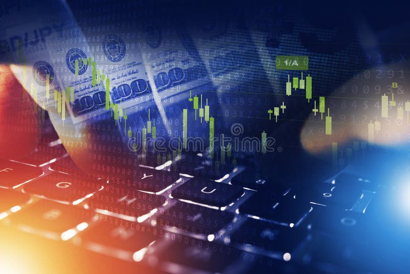 Money Trading Online Concept Stock Photo - Image of graph, investor ...