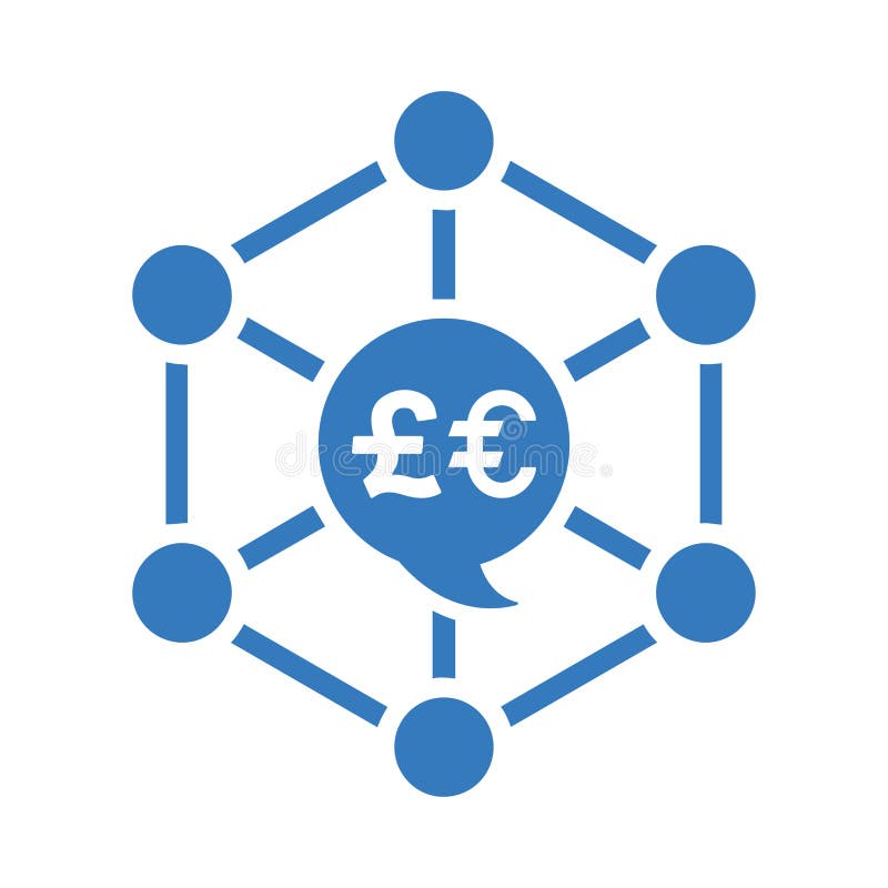 Money Transactions, Sync Arrows Icon. Blue Vector Graphics Stock Vector ...