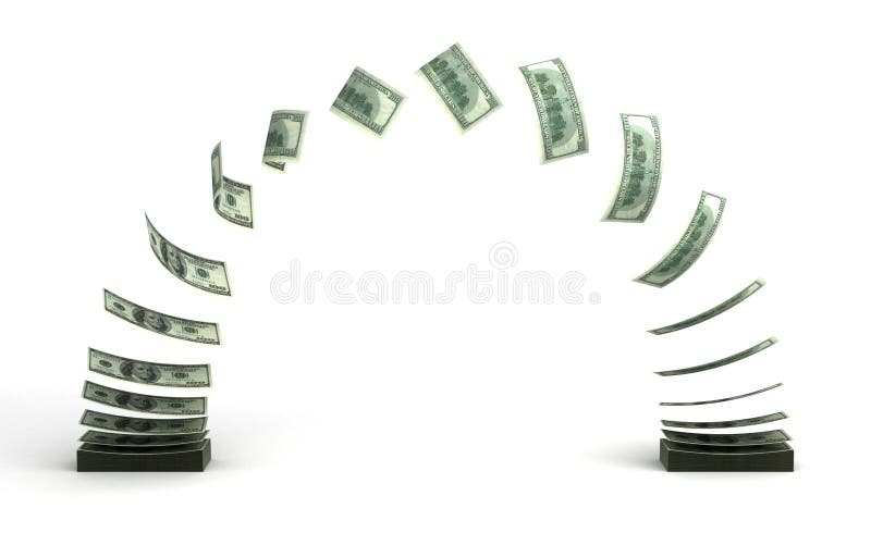 Money Transfer stock illustration. Illustration of computer - 25636226