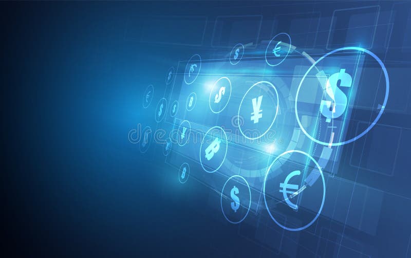 Money Transfer. Global Currency. Stock Exchange Stock Vector ...