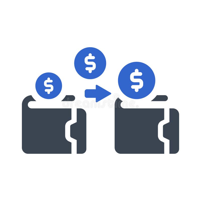 Money transfer icon stock vector. Illustration of payment - 340727644