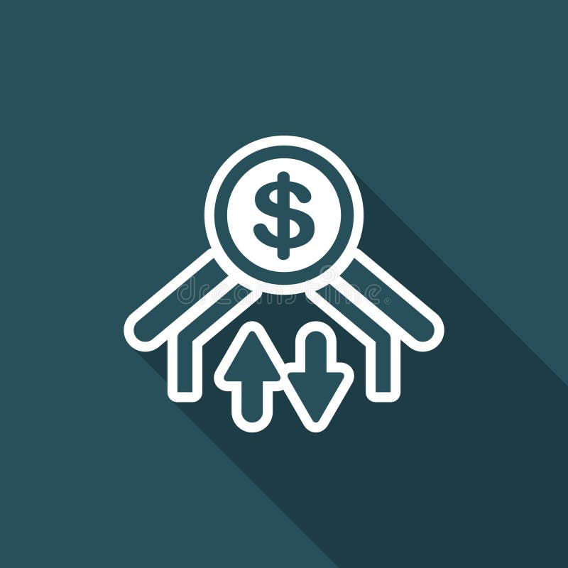 Money Transfer Icon - Dollars Stock Vector - Illustration of cash ...