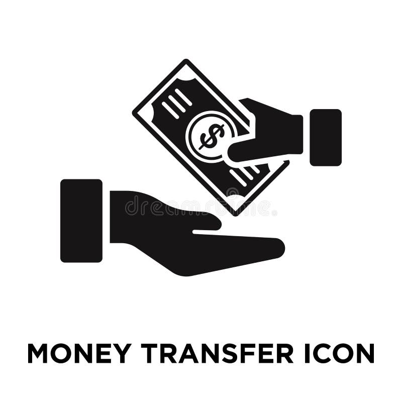 Money Transfer Icon Vector Isolated On White Background Logo Co Stock