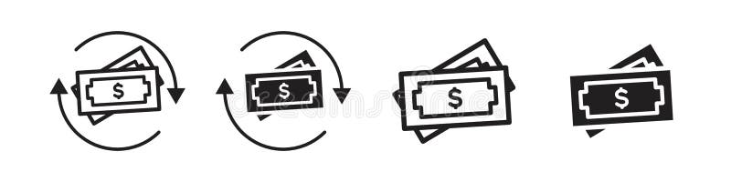 Money Transfer Icon Vector Set Collection for Web Stock Vector ...