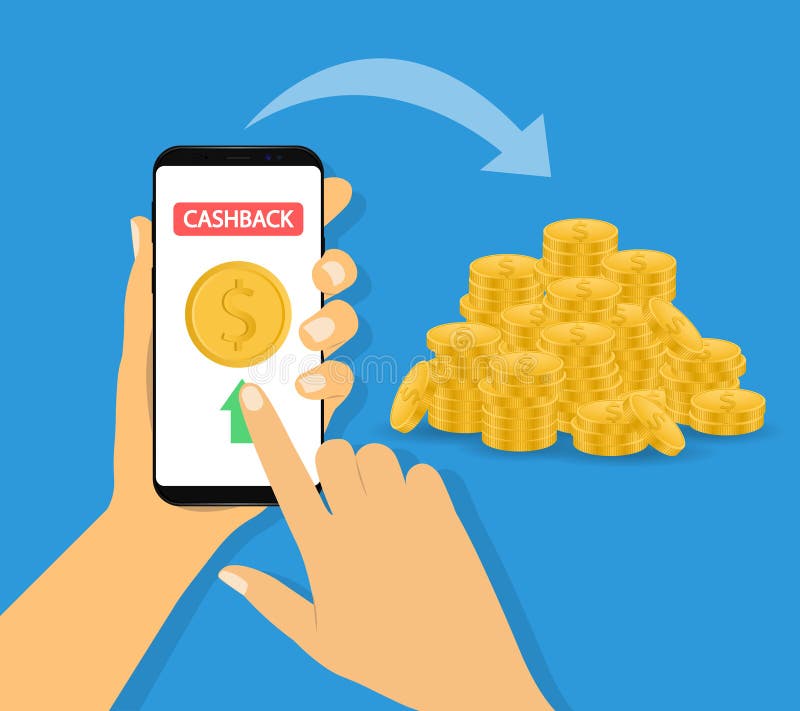 Money Transfer. Send Money, Mobile Payment. Phone in Hand Stock ...