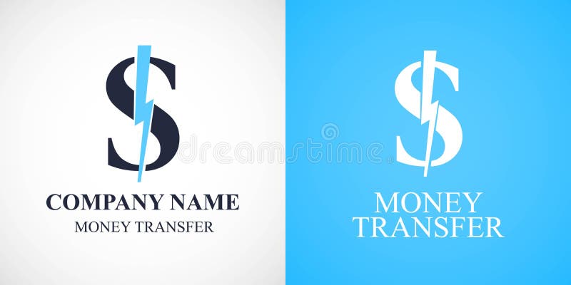 Fast Money Transfer Vector Logo, Icon Stock Vector - Illustration of ...