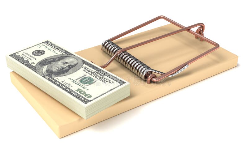 Money trap stock illustration. Illustration of banknote - 16842278