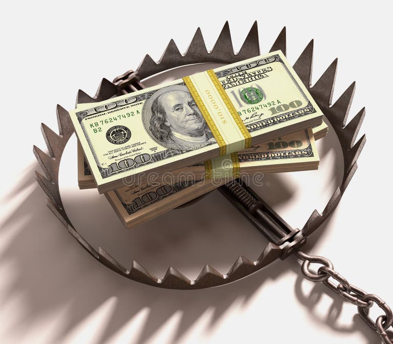 Money Trap stock image. Image of franklin, bear, greed - 51124829