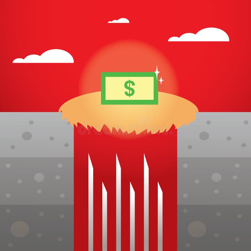 Money Trap. Vector Illustration Decorative Design Stock Vector ...