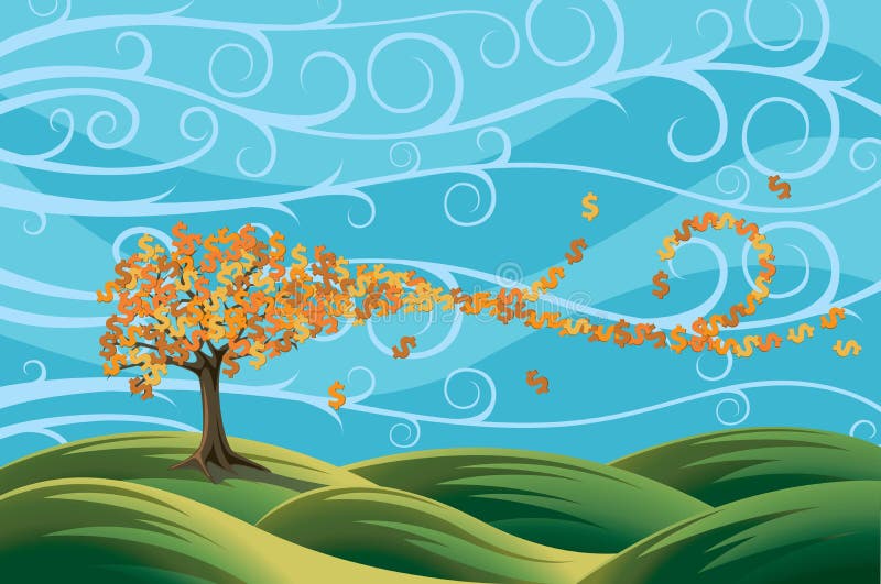 Money Blowing Wind Stock Illustrations – 108 Money Blowing Wind Stock ...
