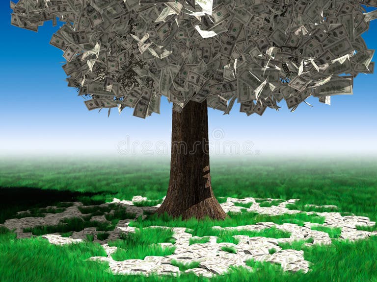 Money Growing Trees Stock Illustrations – 567 Money Growing Trees Stock ...