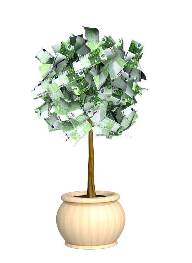 Money tree stock illustration. Illustration of commission - 20801821