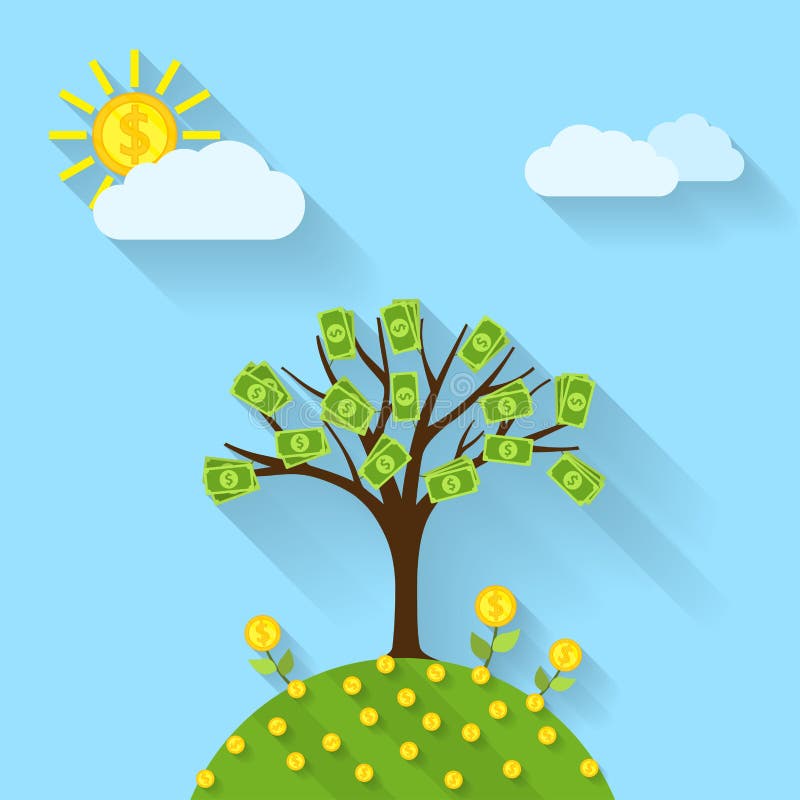 Money Tree Art Stock Illustrations – 4,454 Money Tree Art Stock ...