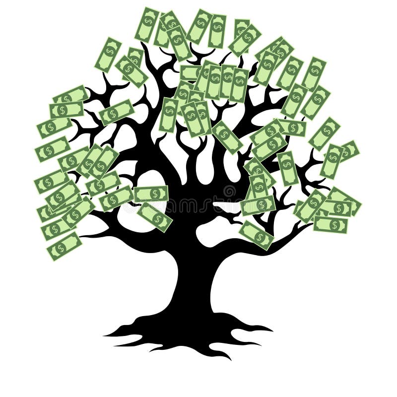 Money Tree Clip Art Black And White