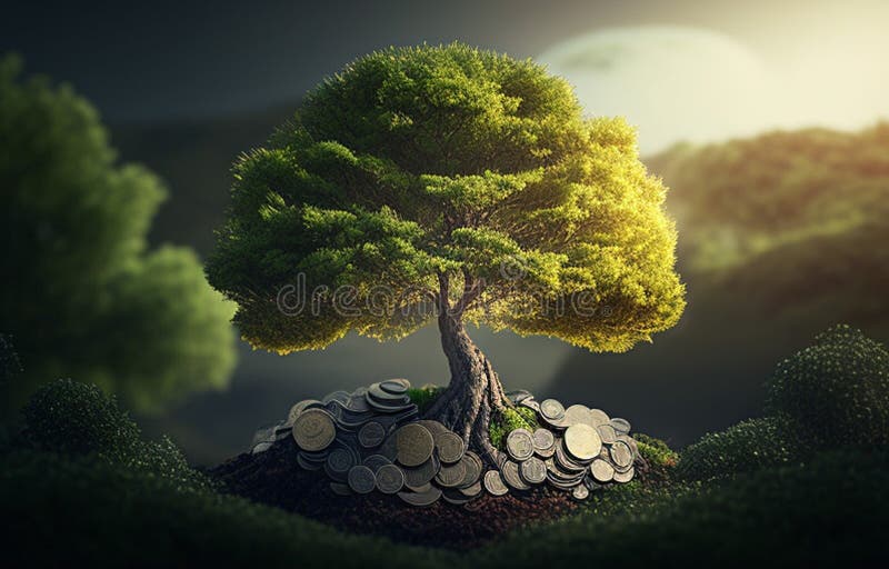 Money tree stock illustration. Illustration of plant - 278462026