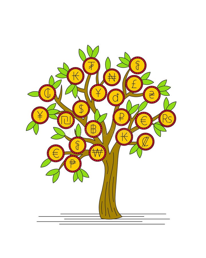 Rupee Tree Stock Illustrations – 85 Rupee Tree Stock Illustrations ...