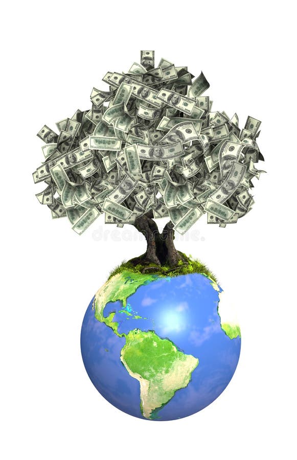 Earth and money stock illustration. Illustration of earth - 11902038